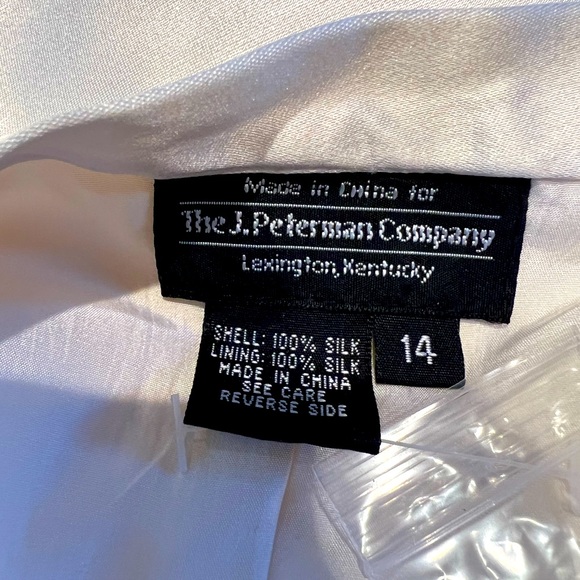 J. Peterman | Skirts | J Peterman Vintage Nwt 0 Cream Silk Full Length ...